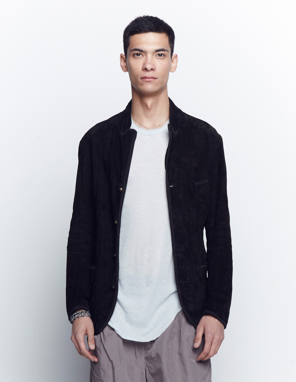 Buy Christian Peau men black single breasted jacket for $1,010 online on SV77, P/L-JKT