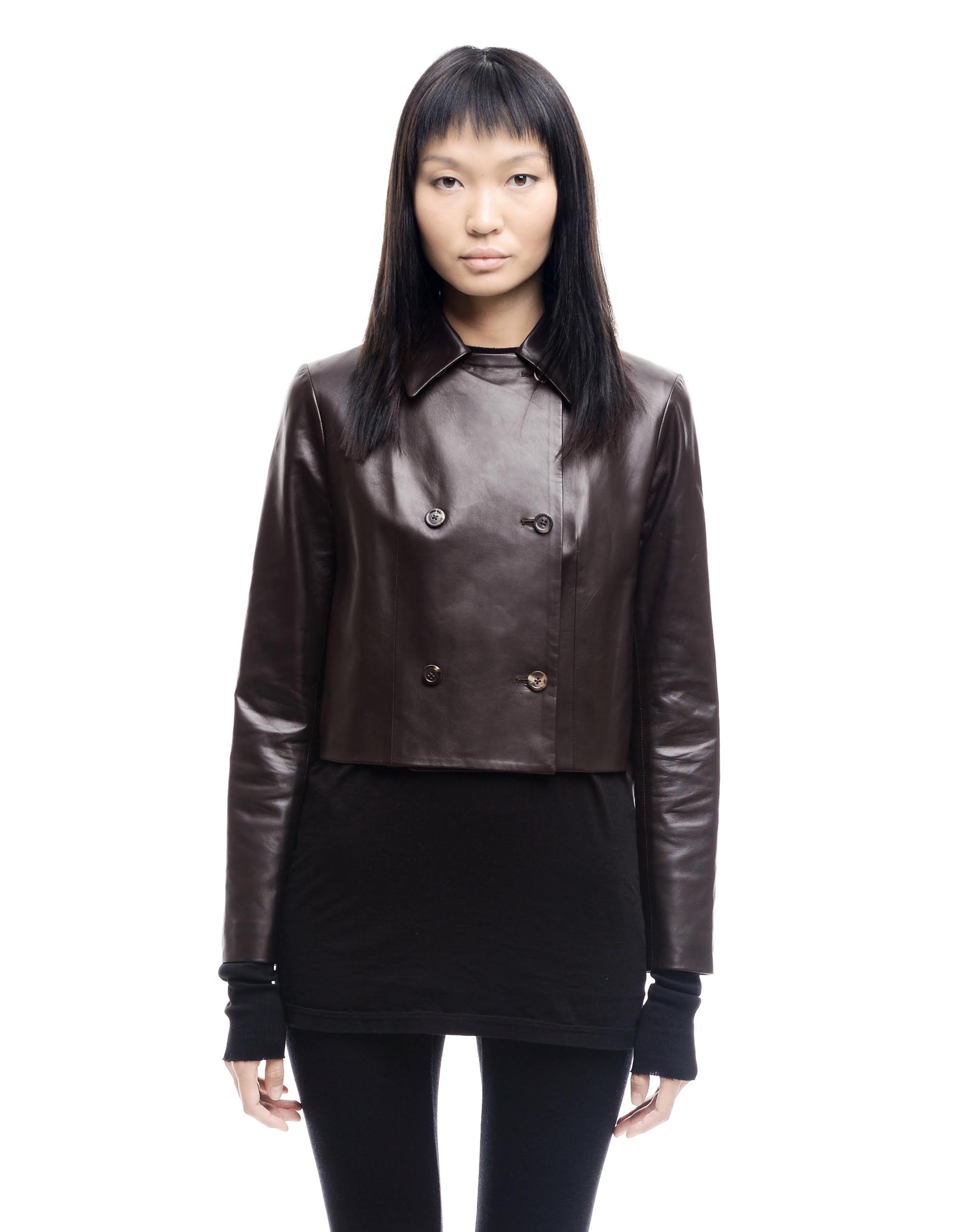 Buy The Row women brown leather jacket for $2,580 online on SV77, 1084 ...