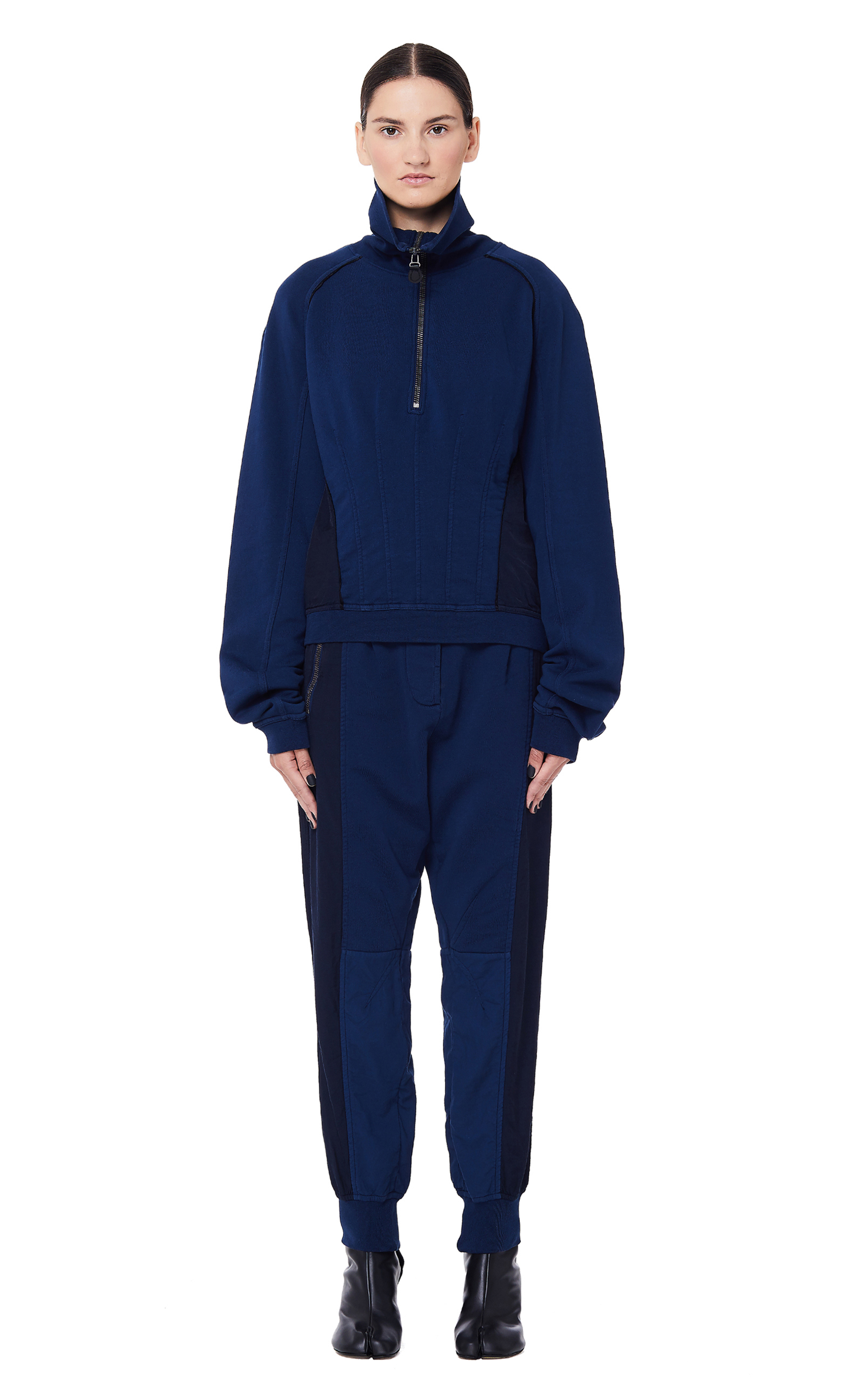 Buy Haider Ackermann women navy blue embroidered blue sweatpants for ...