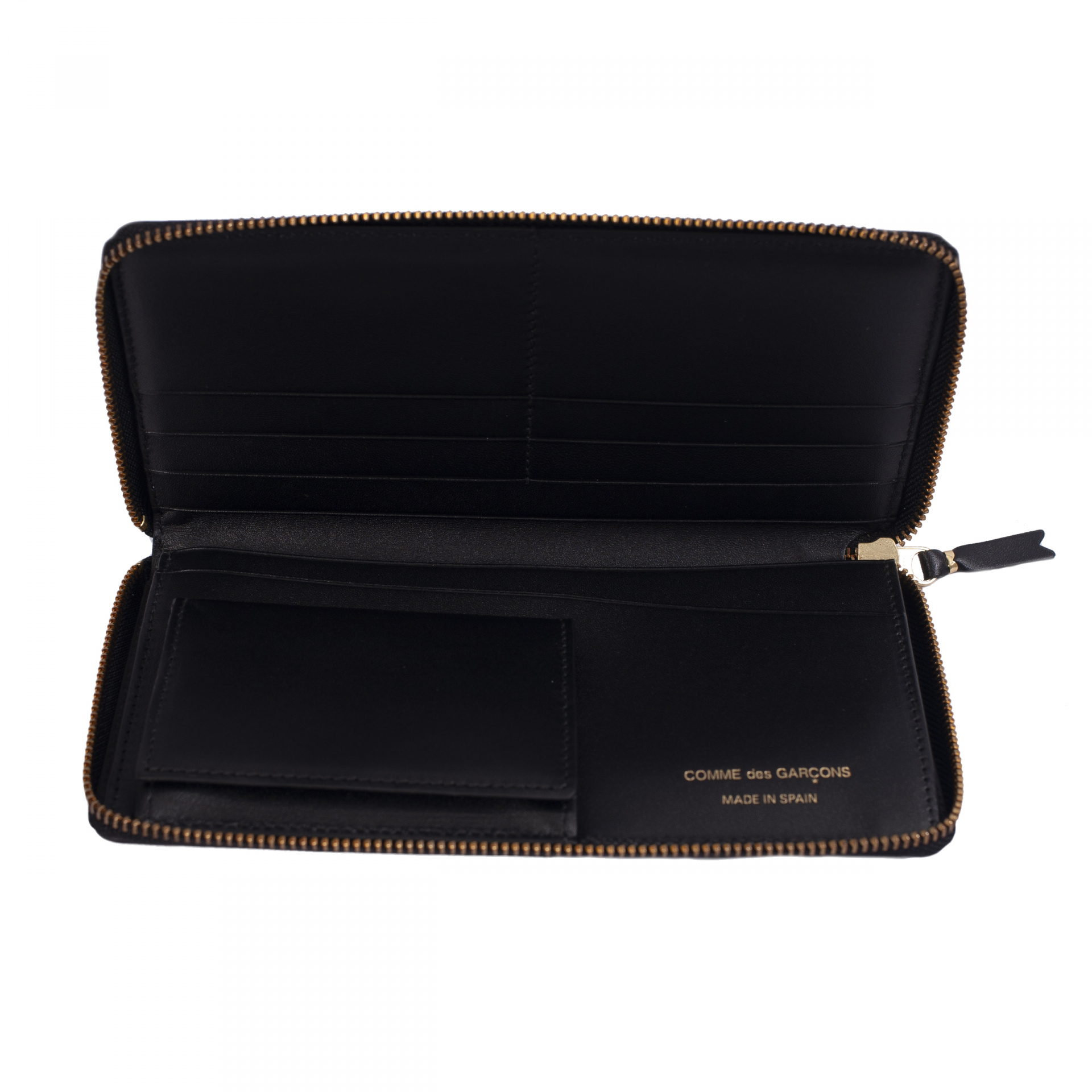 Buy Comme des Garcons Wallets men black leather wallet for $120 online ...