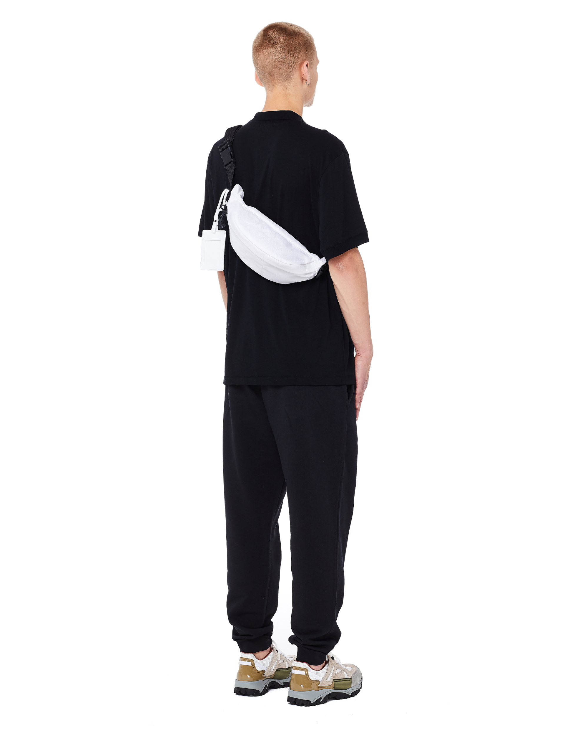 Buy Maison Margiela men white textile stereotype fanny pack for $470 ...