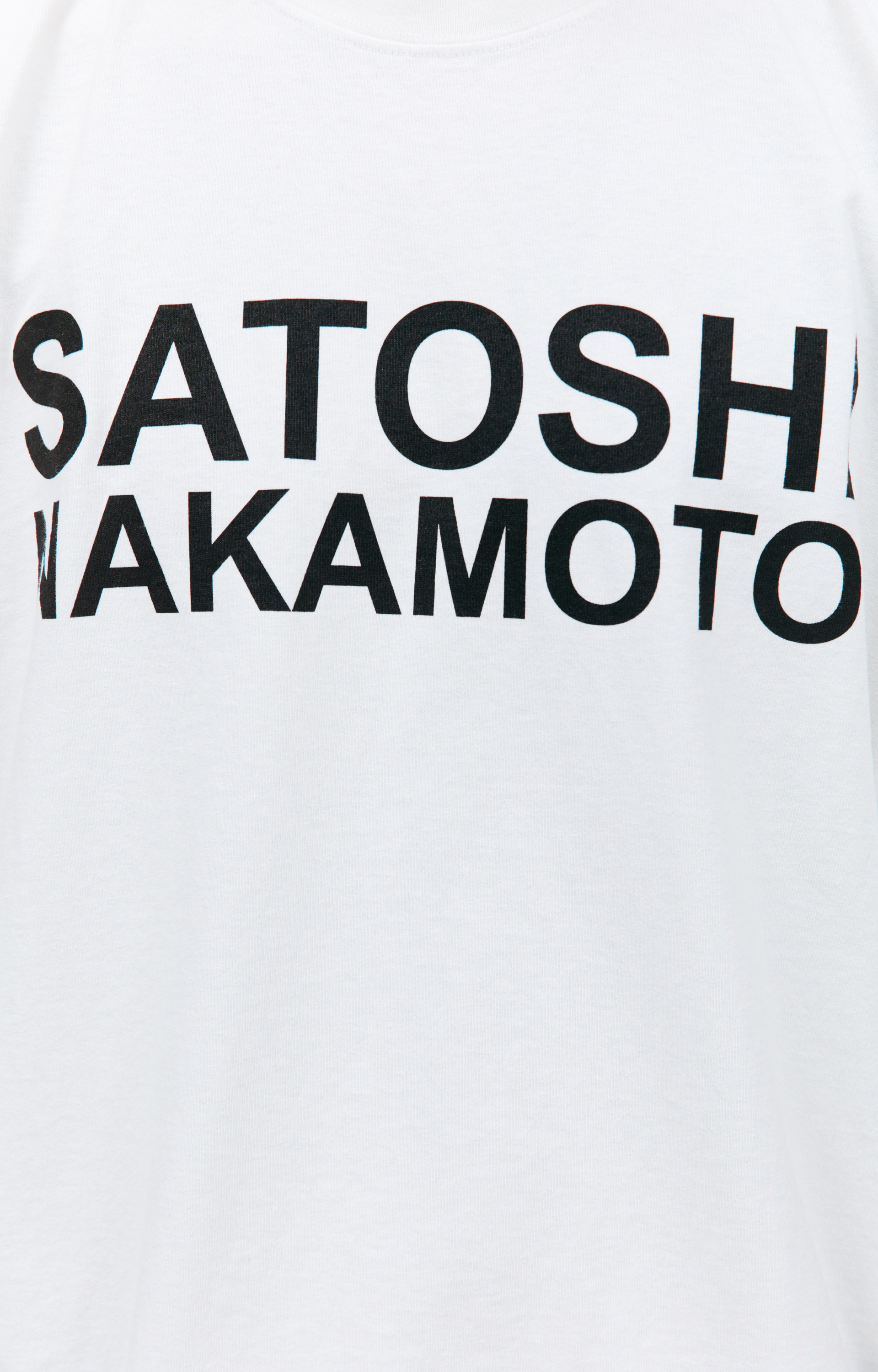 Buy Satoshi Nakamoto men white logo printed t-shirt for $360 online on ...